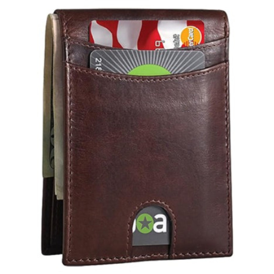 Fine Grain Leather Wallet – Slim, Secure & Stylish | Bull Guard